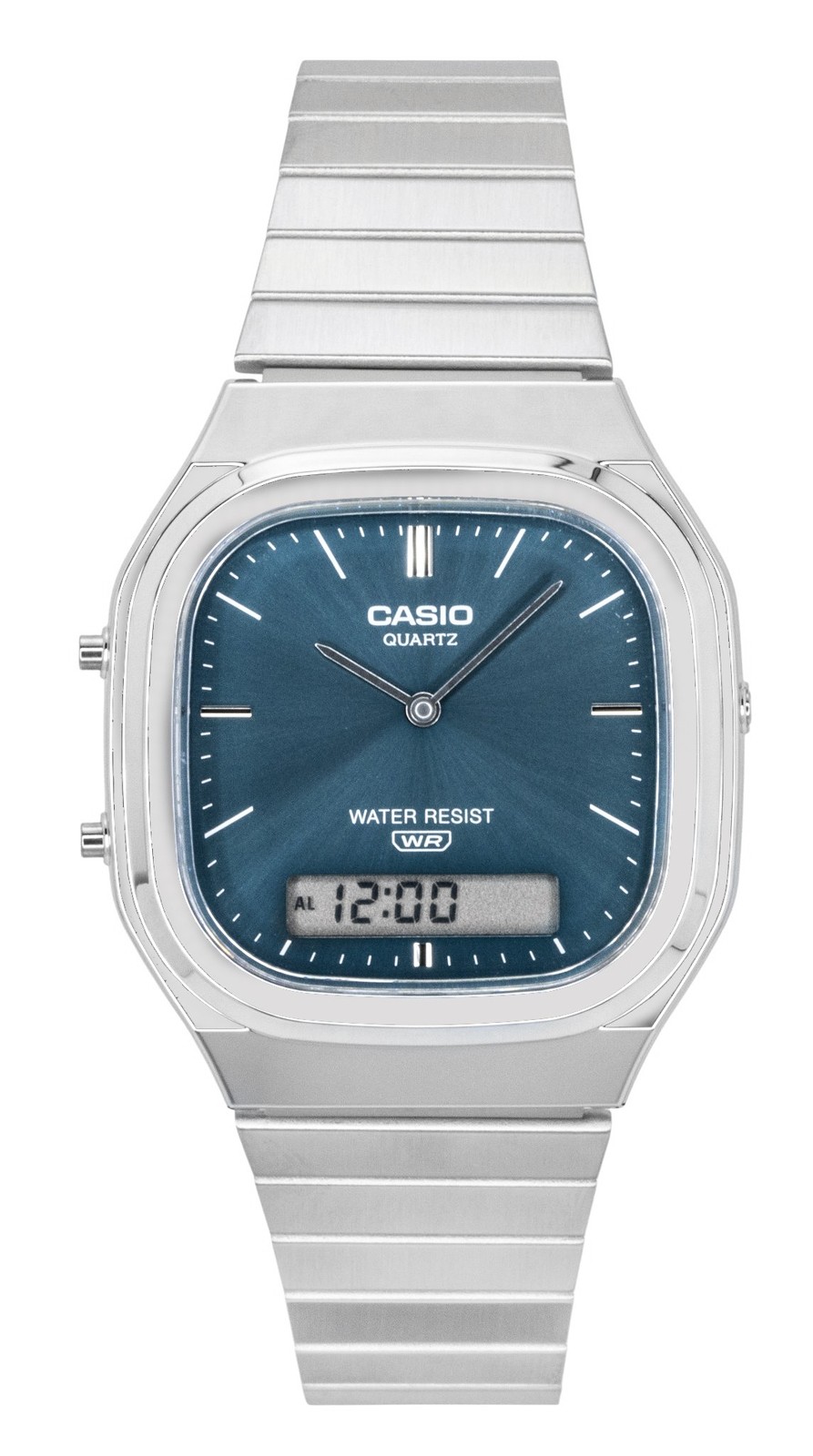 CASIO AQ-240E-3A Teal Dial Dual Time Watch for sale online | eBay