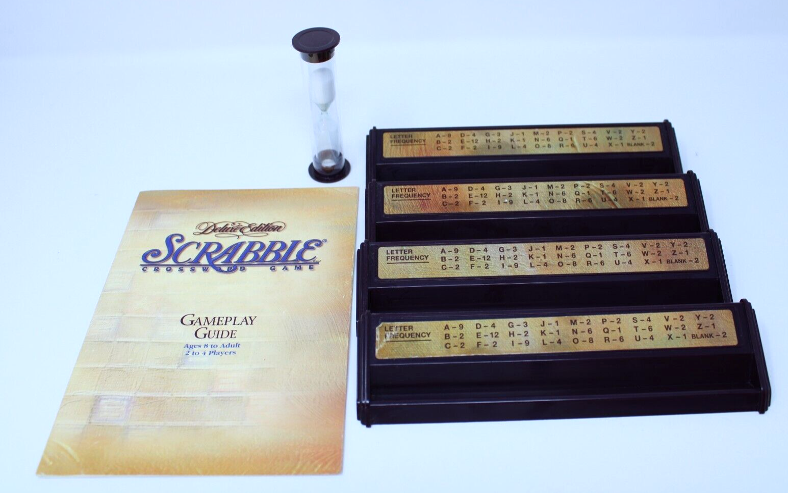 1999 Scrabble Deluxe Edition Game Replacement Pieces Parts Tray Timer ...