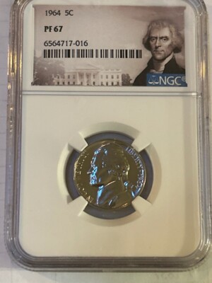 1964 Proof Jefferson Nickel 5C - NGC PF 67 - Beutiful! | eBay