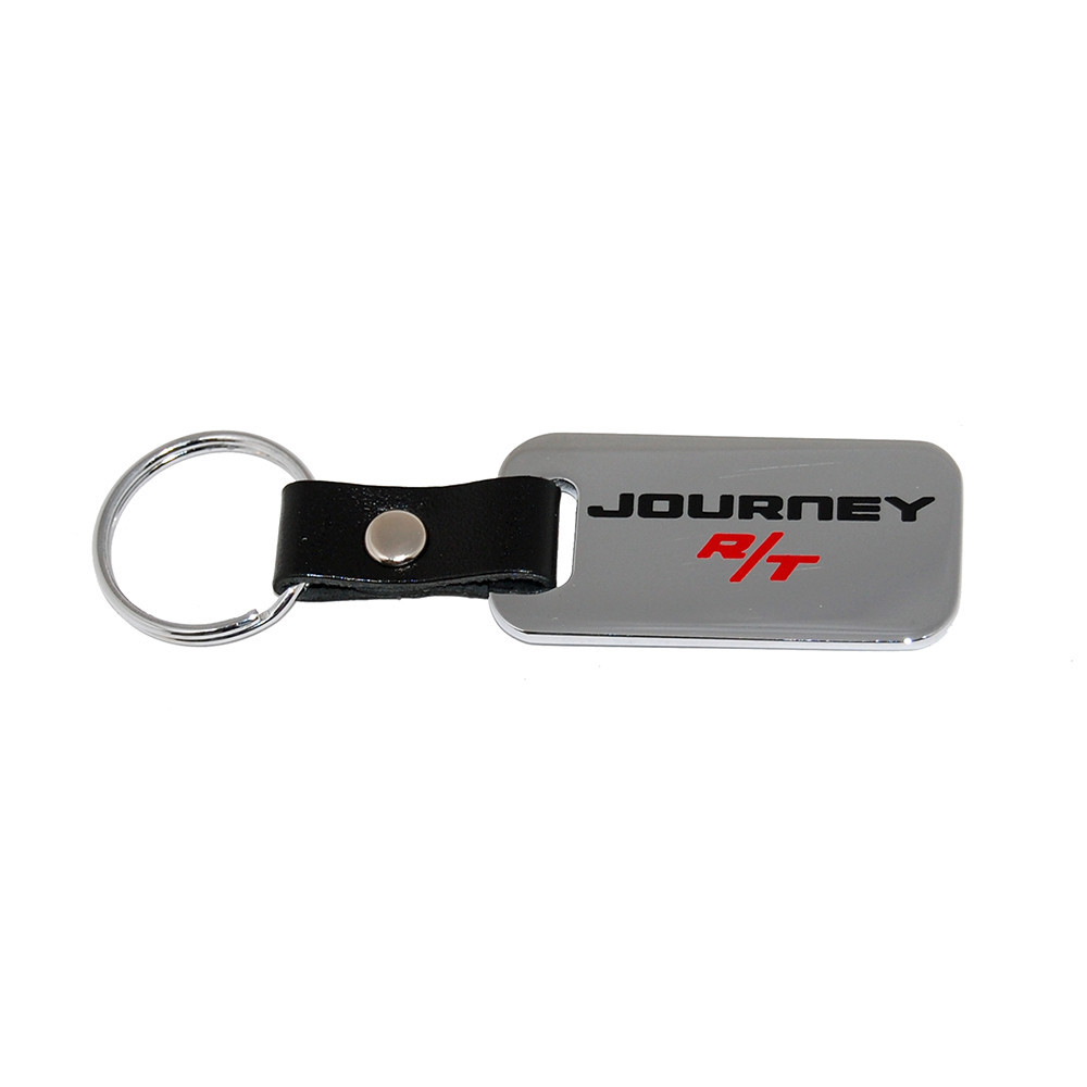 Dodge Journey R/T Chrome Key Chain Fob - Engraved Black & Red - Made in ...