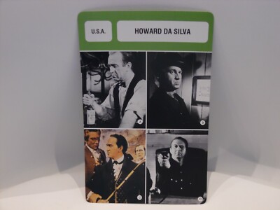 CARTE FICHE CINEMA ACTEUR – HOWARD DA SILVA | eBay