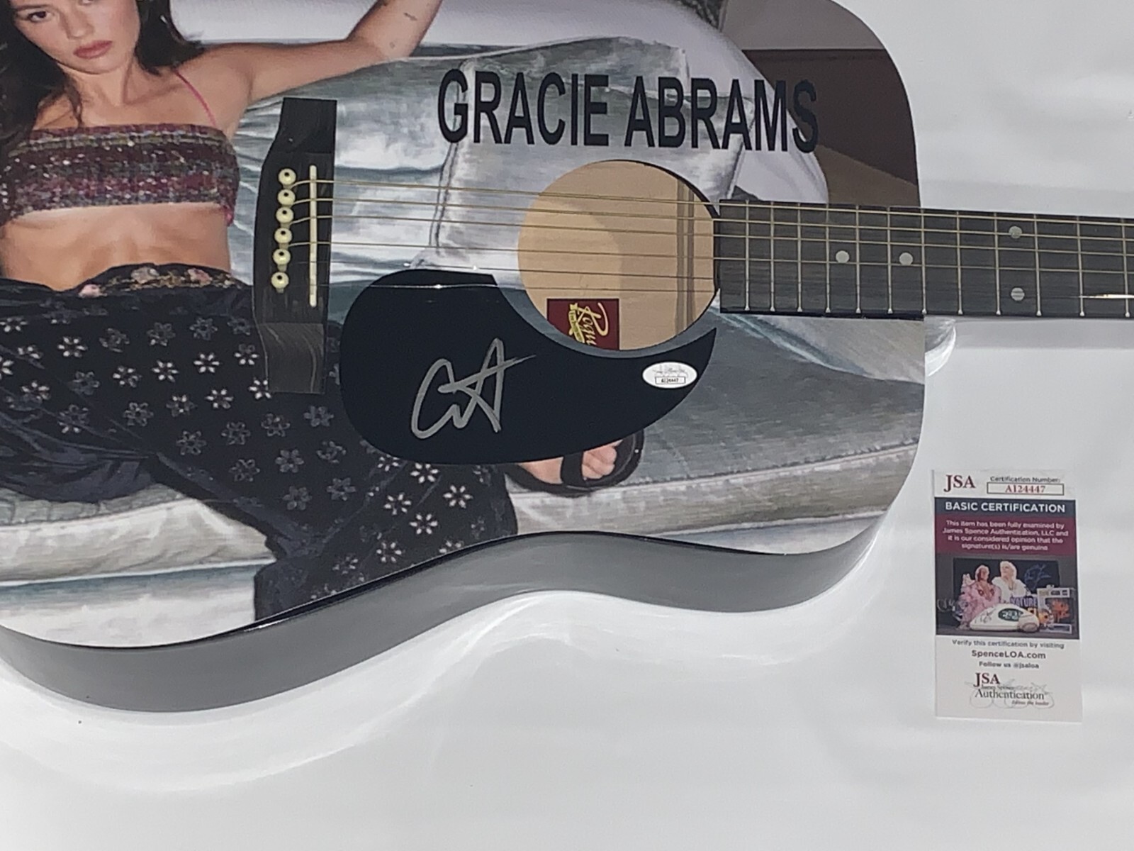 GRACIE ABRAMS SIGNED CUSTOM ACOUSTIC GUITAR GOOD RIDDANCE JSA COA | eBay