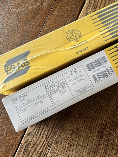 Esab Ok 48.00 7018 Welding Rod 4 X 350mm 4.6kg 86pcs Pack Arc MMA Weld ...