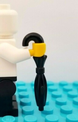 LEGO Minifigure Black Umbrella Friends Tool Cane Walking Stick Weather ...