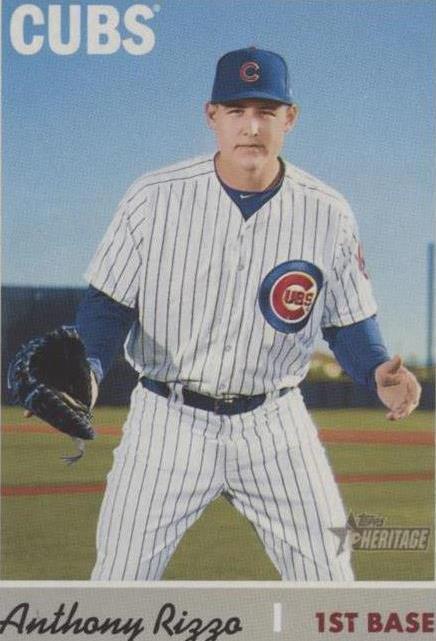 2019 Topps Heritage - Team Name Variation Anthony Rizzo #406 Team Name ...