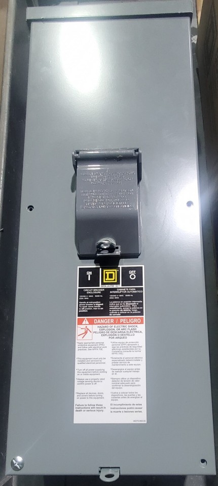 Square D QOM2E2200NRB QO 200 Amp 2-Pole Outdoor Circuit Box Enclosure W ...