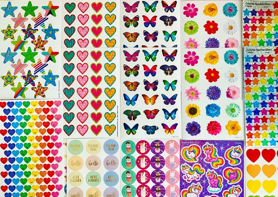 Huge Lot Stickers Kit Set Planner Craft Scrapbook Variety Of Themes ...