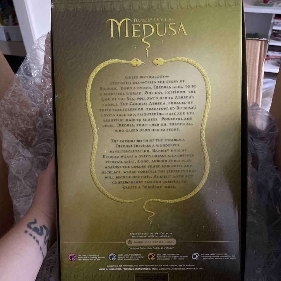 Medusa Barbie Doll Gold Label Barbie Collector | eBay