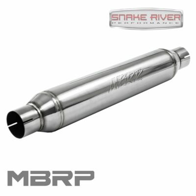 MBRP 4" In/Outlet 30" Length Round Armor Lite High Flow Universal ...