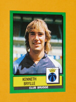 #107 KENNETH BRYLLE DANEMARK CLUB BRUGGE PANINI FOOTBALL 89 1988-1989 ...