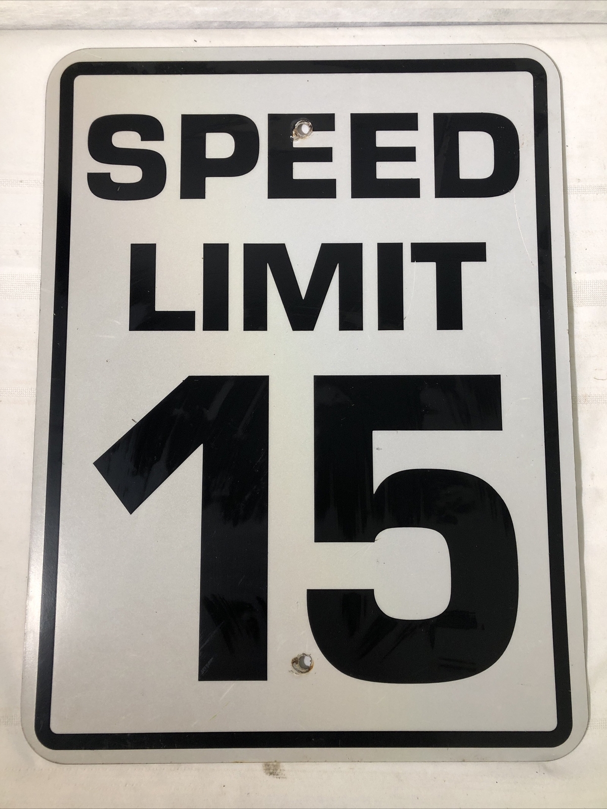 Speed Limit Road Sign Authentic 15 MPH realy !! | eBay