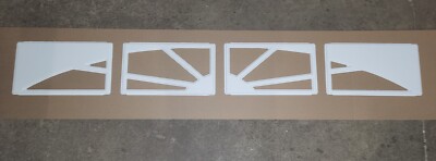 WHITE SUNSET 503 Window Inserts/Short Panel CLOPAY Garage Doors Set of ...