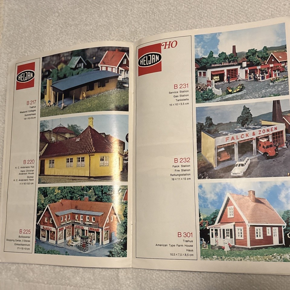 Vintage Heljan Main Catalogue 1974/75 HO N Scale Model Railway Denmark ...