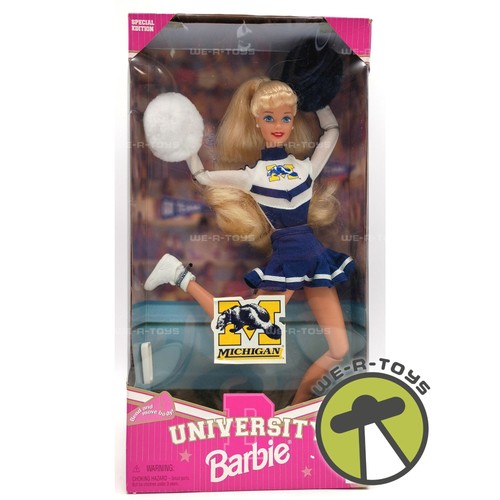 Barbie University of Michigan Cheerleader Doll Special Edition 1996 ...