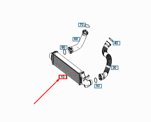 NEW MERCEDES-BENZ CLA C117 INTERCOOLER RADIATOR A2465000100 OEM | eBay