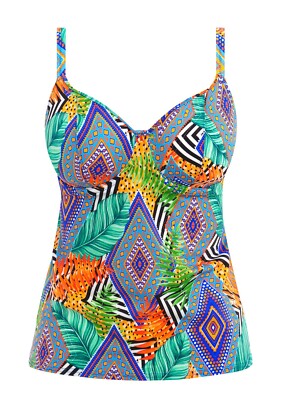 FREYA CALA PALMA MULTI UNDERWIRE PLUNGE TANKINI TOP SIZE 30E / 8E ...
