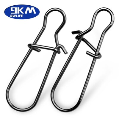 50~200Pack Fishing Snaps Duo Lock Snap Stainless Steel 8LB-220LB Quick ...