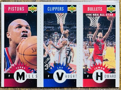 1996-97 Collector's Choice Mini-Cards Panels Terry Mills/Loy Vaught ...