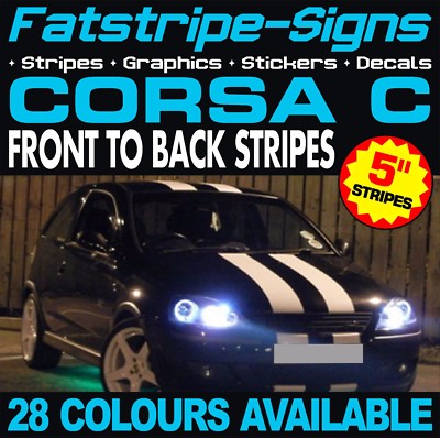 to fit VAUXHALL CORSA C STRIPES GRAPHICS STICKERS DECALS OPEL VXR SXI ...