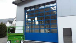 Industrietor Sektionaltor ALU 40 Tor kompl. verglast 5000 mm x 5000mm ...