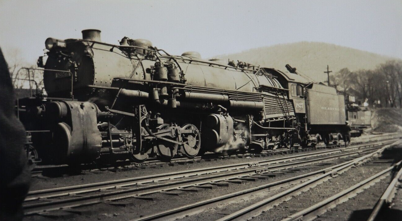 Vtg Train Photo 1827 Steam Engine Reading RR 2-8-8-2 Gordon PA P00162 ...