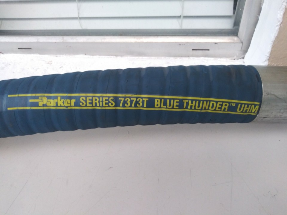 Parker Series 7373T Blue Thunder UHMW Chemical Hose with Dixon MannTek ...