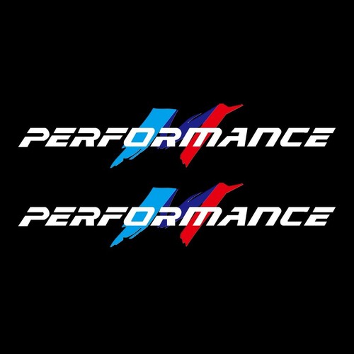 2Pcs Tri-Color M Performance Car Body Stickers For BMW 1 3 4 5 6 X M1 ...