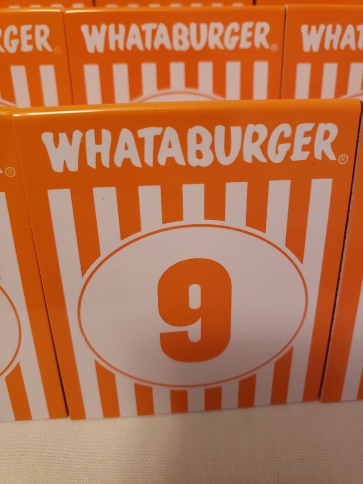 Individual WHATABURGER Restaurant Table Tent Numbers - Modern Glossy | eBay
