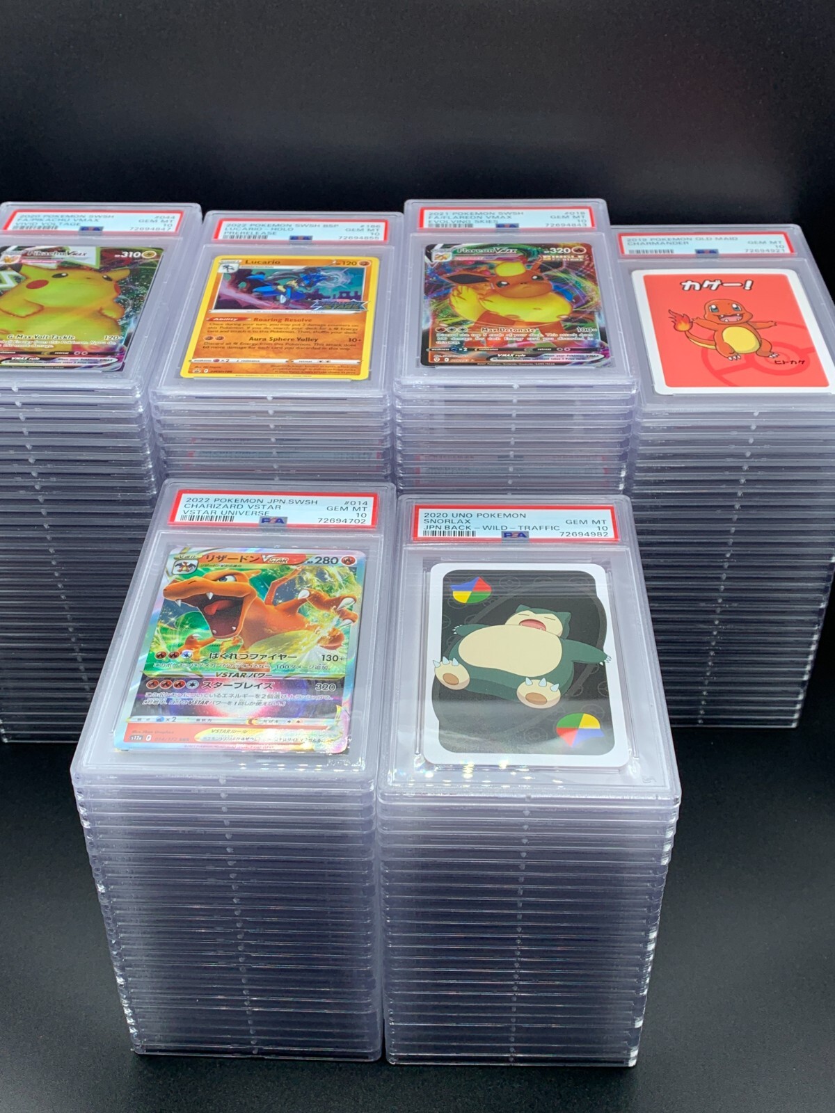 100 PSA 10 GEM MINT Graded Pokemon Slab LOT Bulk Wholesale WITH ...