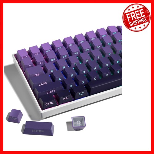 Luxury Gradient Purple PBT Keycaps for Enhanced RGB Gaming Experience ...