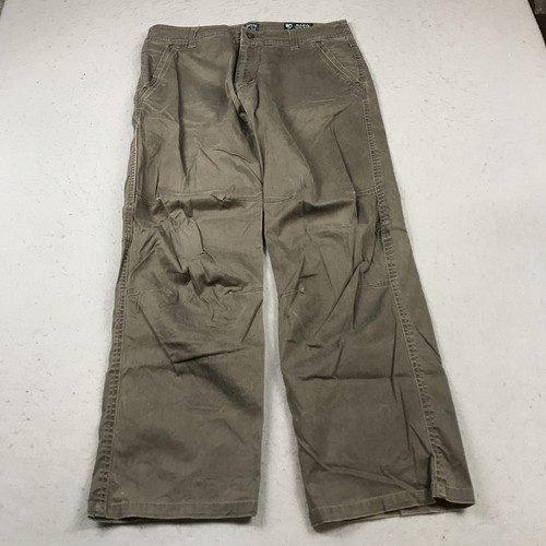 Kuhl Pants Mens 34x30 Brown Vintage Patinadye Slackr Workwear Outdoor ...