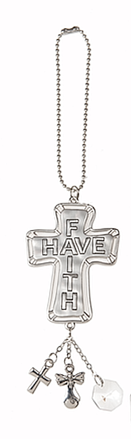 Car Charm Truck Charm 2 sided Cross Have / Faith by Ganz ER45822 | eBay