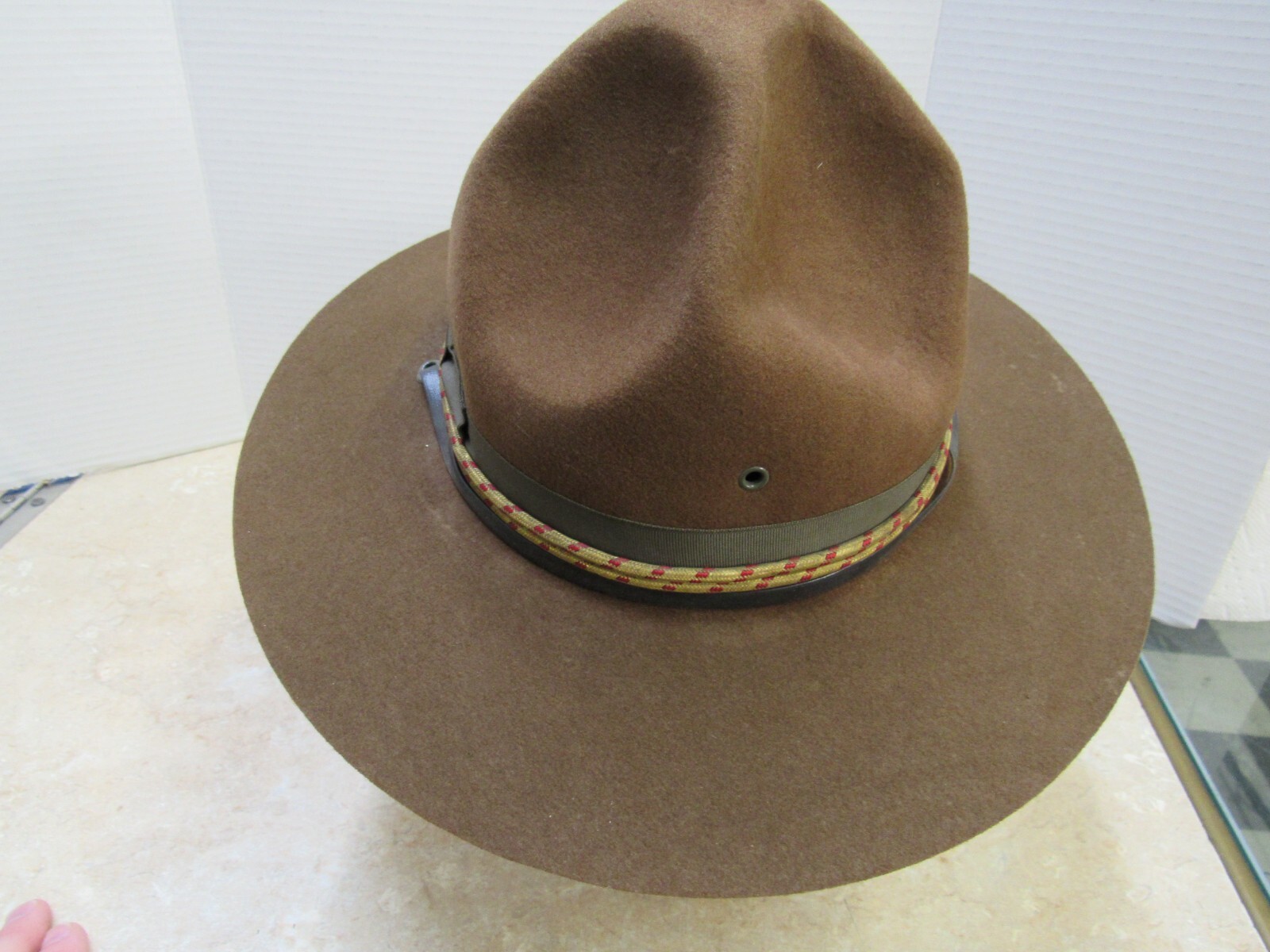 USMC Officers Campaign Hat w/ EGA & Hat Cord Size 7 1/8 | eBay