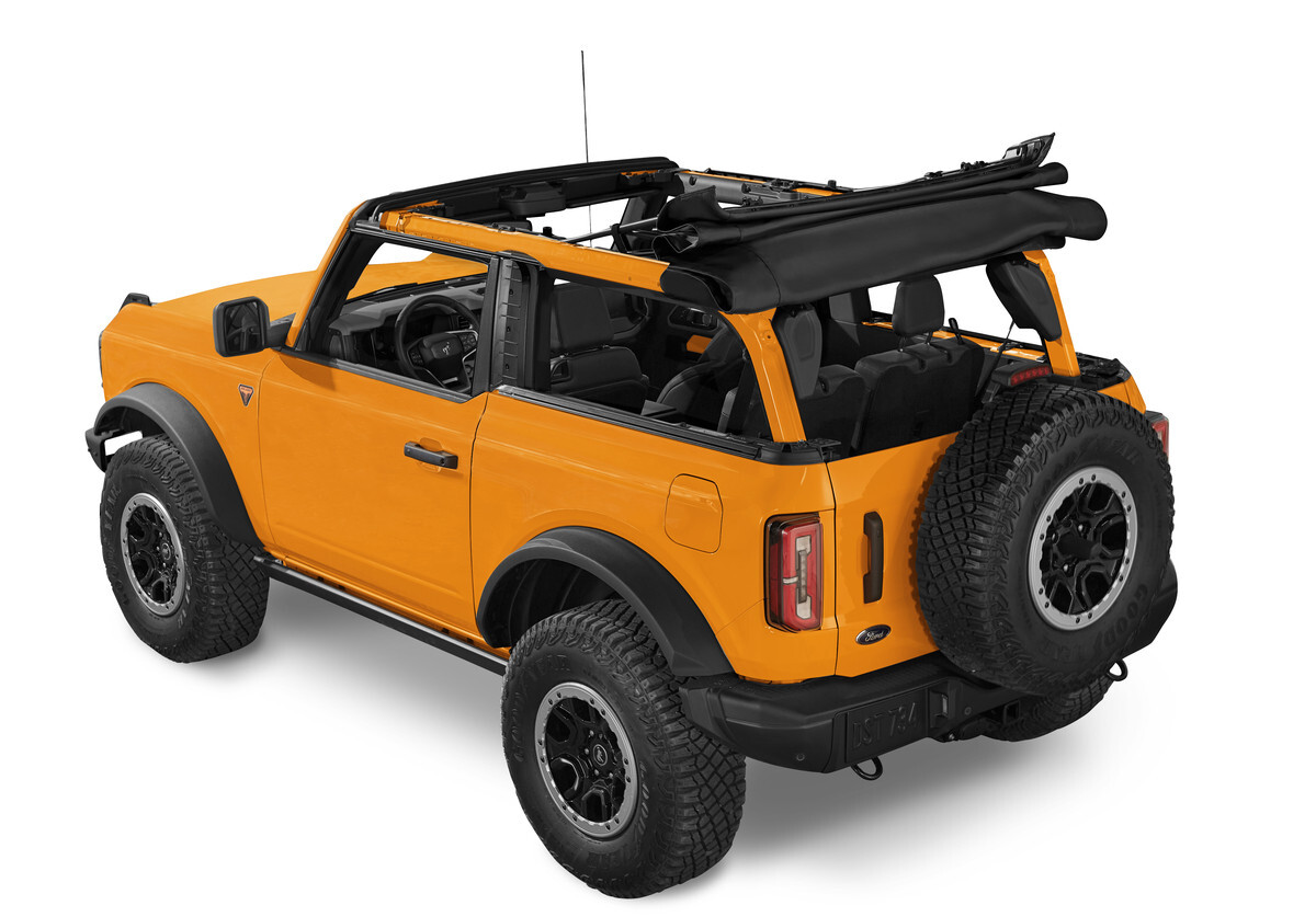 Bestop Black Twill TREKTOP Soft Top | For 2021-2024 Ford Bronco | 2 ...