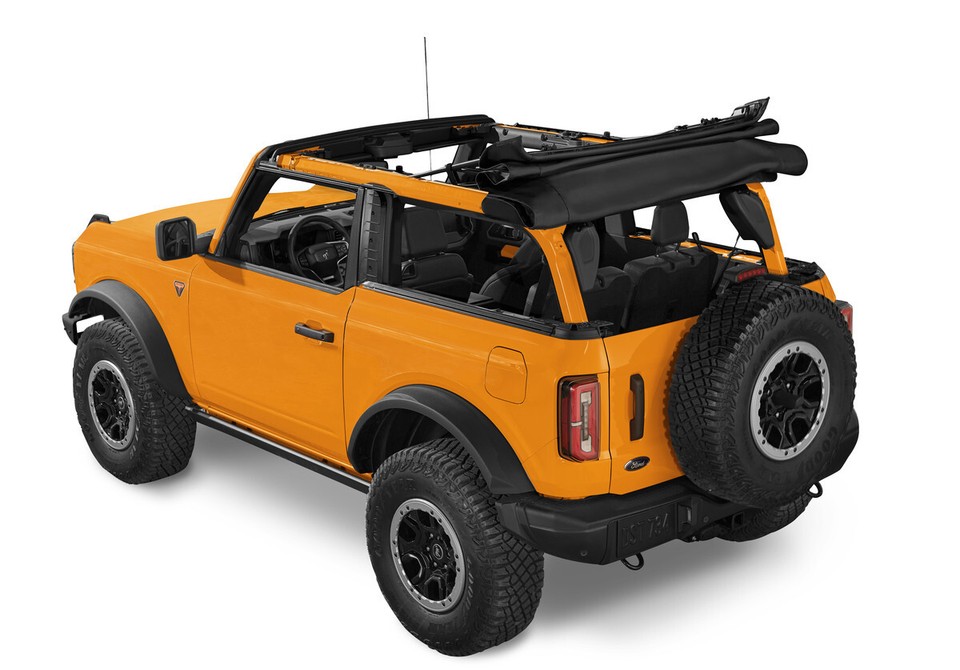 Bestop Black Twill TREKTOP Soft Top | For 2021-2024 Ford Bronco | 2 ...