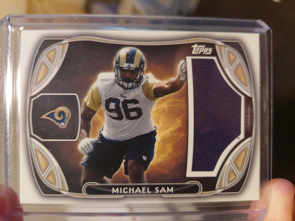 Uniforme De Michael Sam Rams 2014 Topps Valor Football Michael Sam