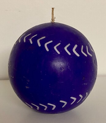Purple Baseball 3" Candle | eBay