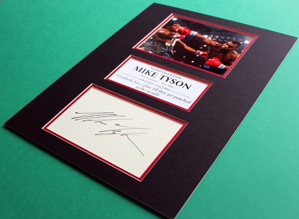 MIKE TYSON AUTOGRAPH masterly display Iron Mike / Kid Dynamite | eBay