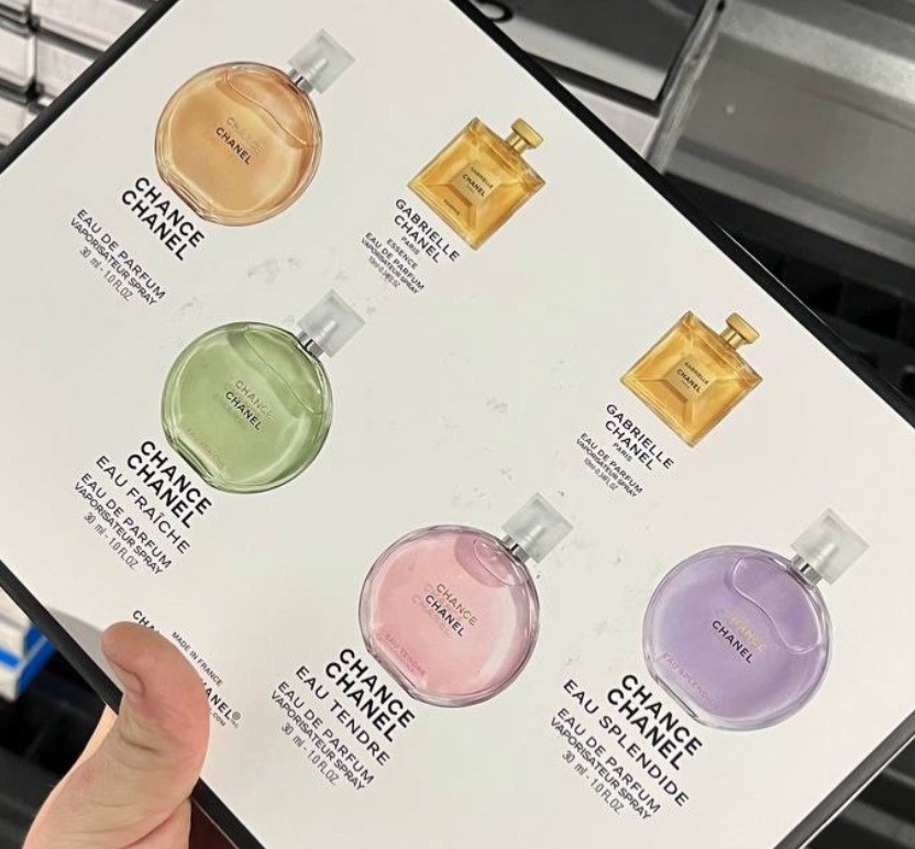 Chanel Perfume Gift Set 6pc Mini Collection Chance & Gabrielle Eau de ...