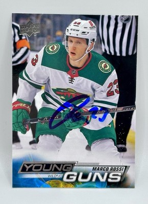 2022-23 Upper Deck Young Guns Marco Rossi Rookie Minnesota Wild Signed ...