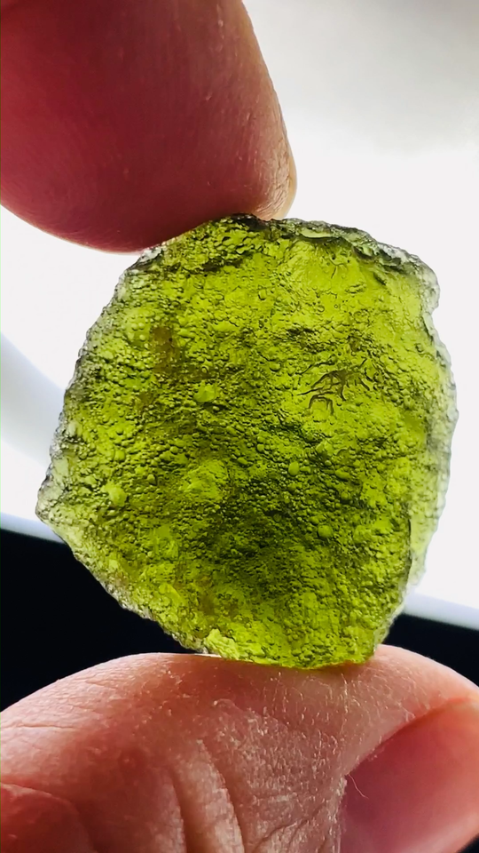 TOP Moldavite 33CT Impact meteorite Moldavite Crystal from Czech&coa ...