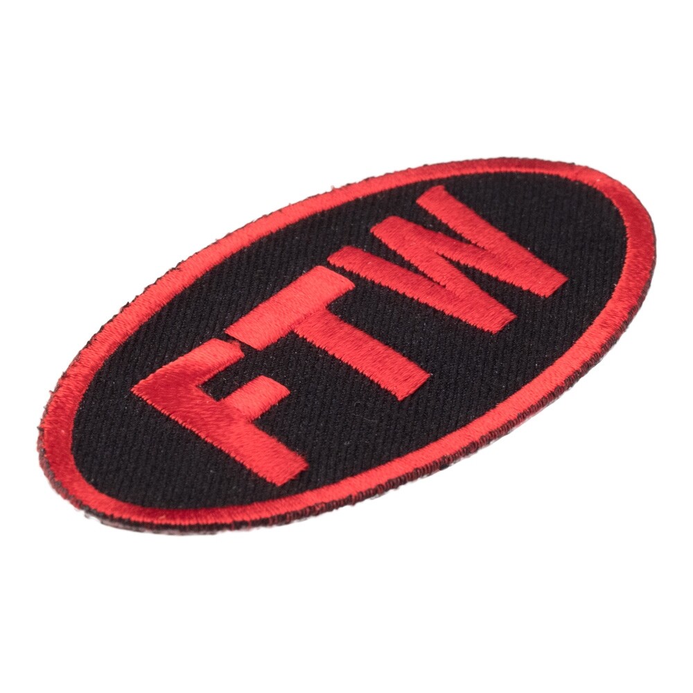 FTW Red & Black Oval Patch, Vulgar Patches | eBay