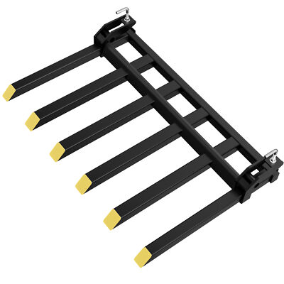 21" Fork Length Clamp-On Debris Forks Fit 60" Loader Buckets Skid ...