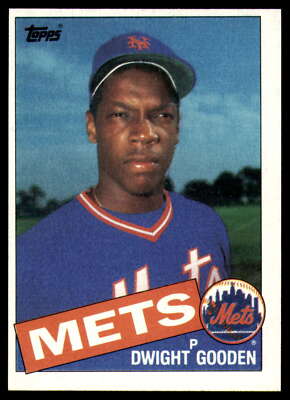 1985 Topps #620 Dwight Gooden RC Rookie New York Mets Baseball Card NM ...