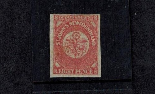 Newfoundland 1862 SG 22 8 Pence Rose Lake MNH Large Margins VF CV L110 ...