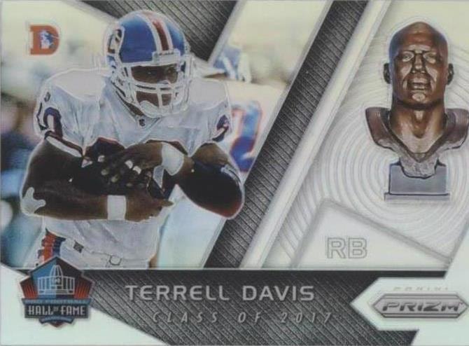 2017 Panini Prizm - Hall of Fame Terrell Davis #19 Silver Prizm for ...