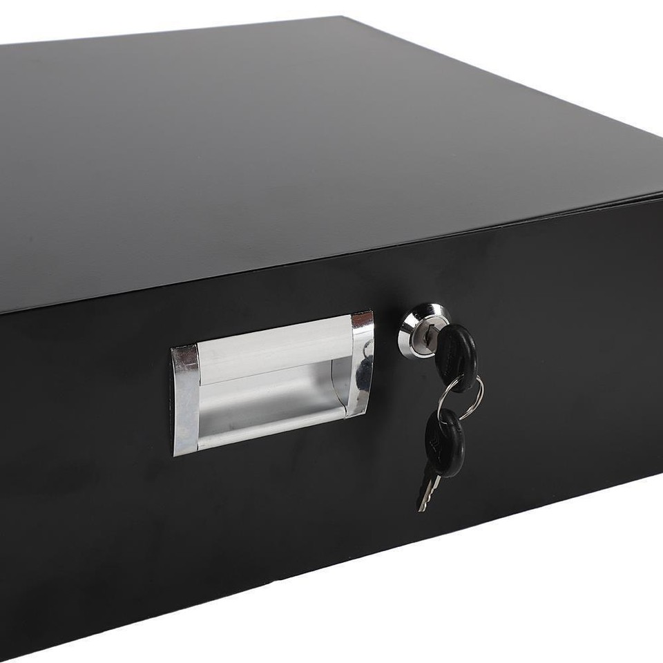 19" Rack Mount 2U 3U 4U Locking Drawer Pro Audio DJ Rack Lock Storage ...