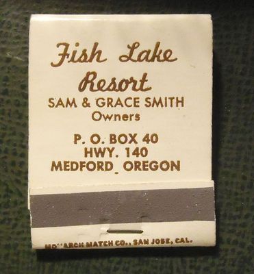 Matchbook - Fish Lake Resort Medford OR FULL | eBay