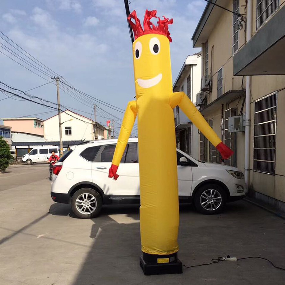 Yellow 10ft Inflatable Wacky Waving Flailing Arms Tube Man Dancing Air ...