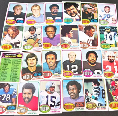 1976 TOPPS FOOTBALL #276-527 YOU PICK SEE PHOTOS OF EVERY CARD STARS ...